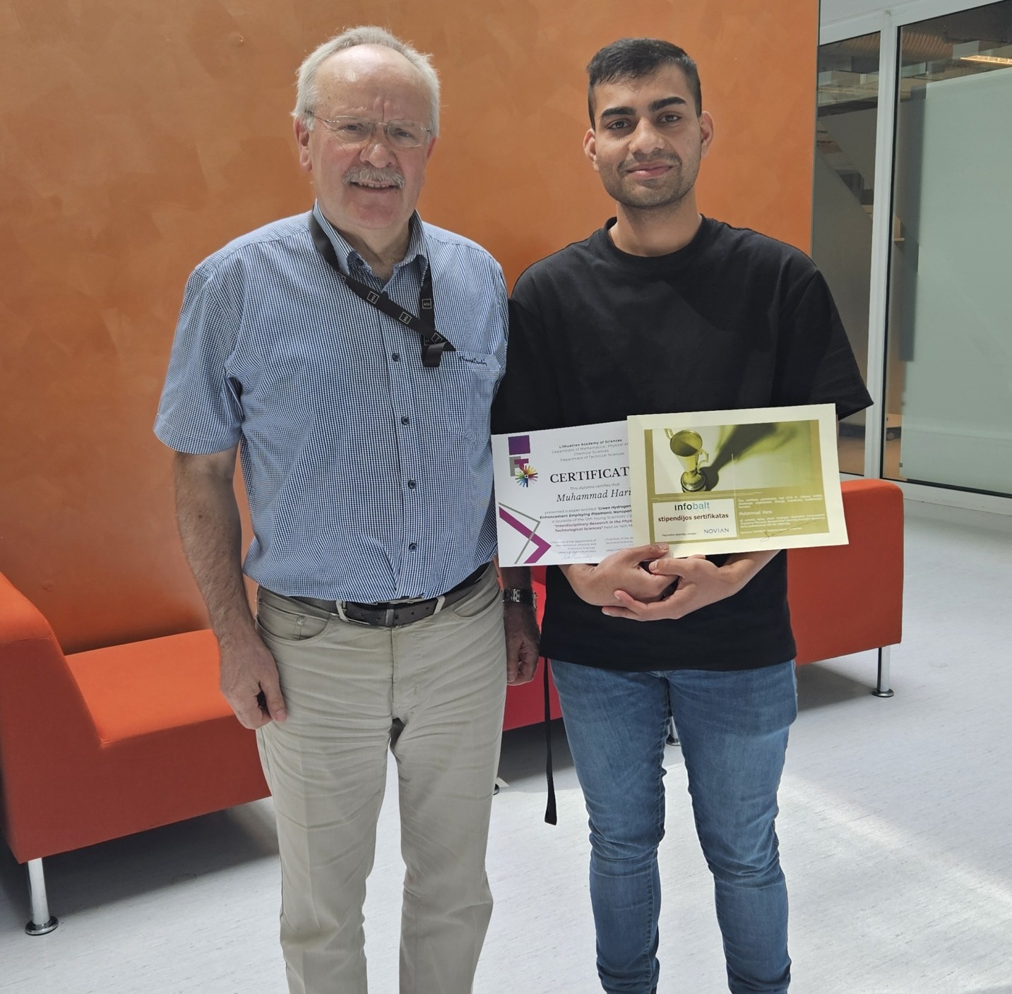 PhD student Muhammad Haris awarded an INFOBALT personalscholarship ...